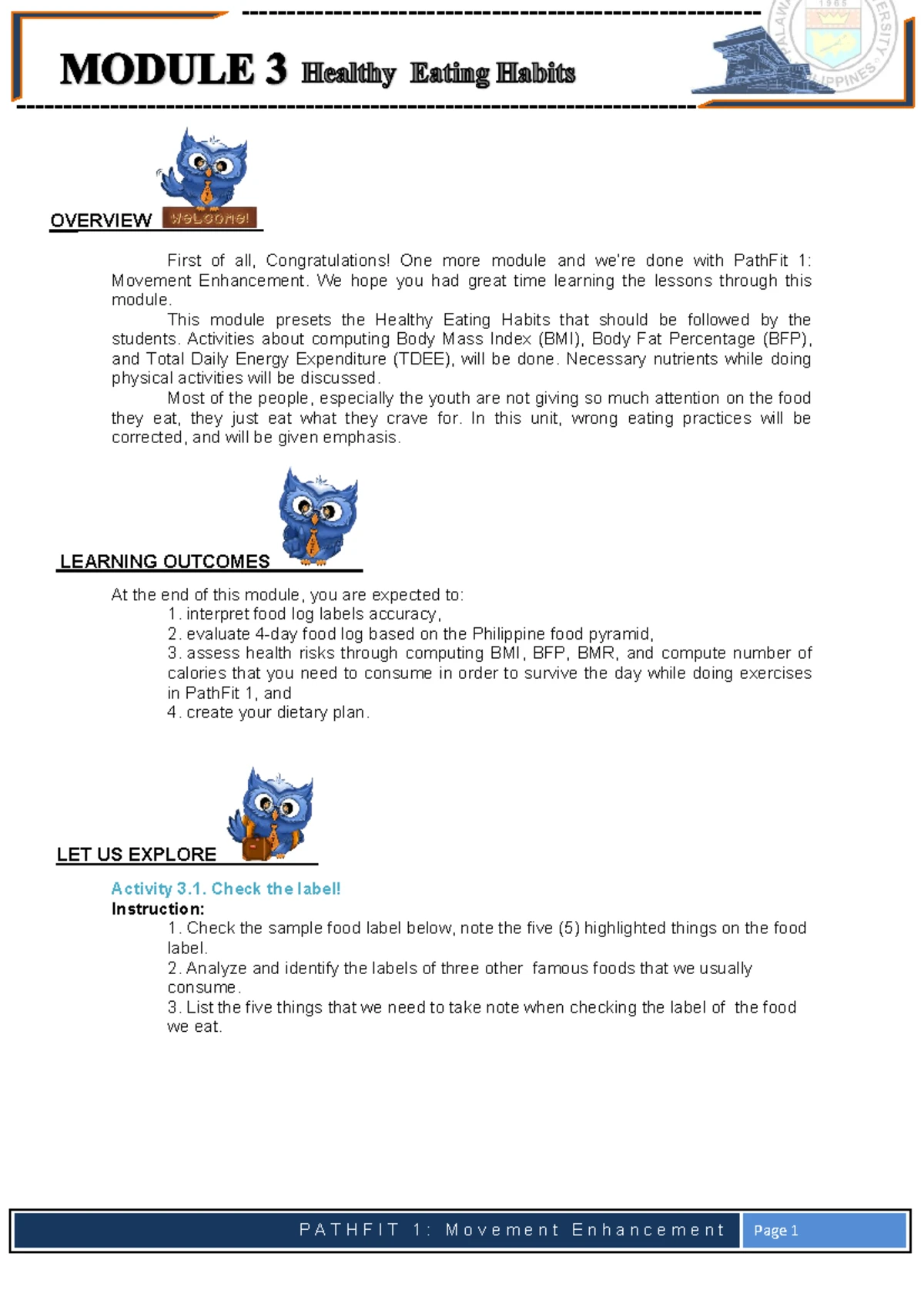 Pe7 q1 mod1 physical-fitness-test v2 - Physical Education Quarter 1 ...
