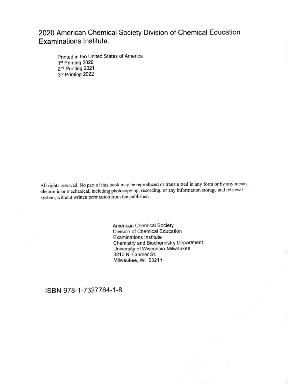 Preparing for the ACS Organic Chemistry Exam: Official Study Guide, 2nd ...