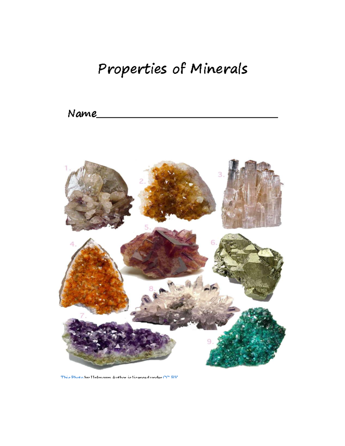 Properties of Minerals: Study Notes for Geology 101 - Studocu