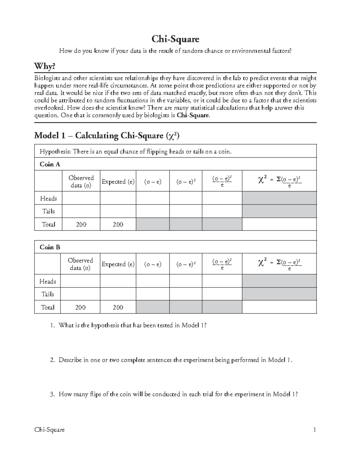 Chi-Square Analysis Guide for Biology (20) - Studocu