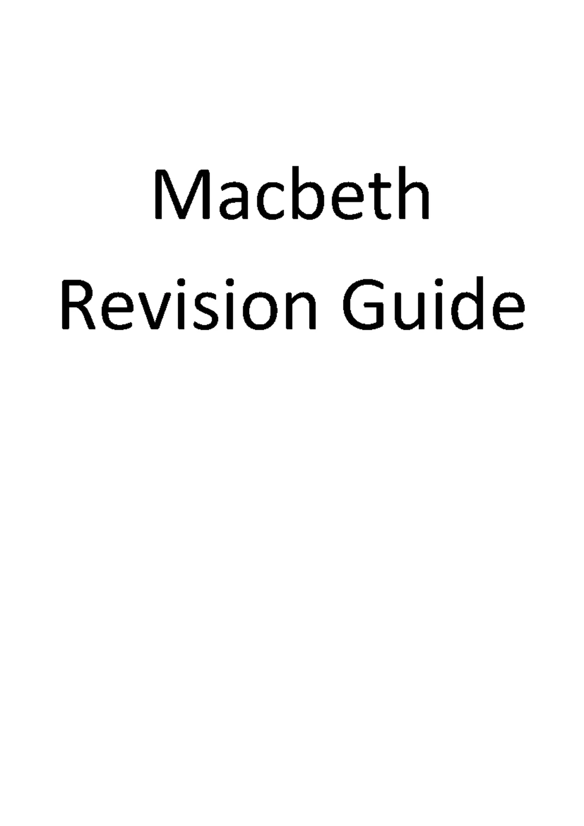 Macbeth Act 1 Quotations: Key Lines to Master - Studocu