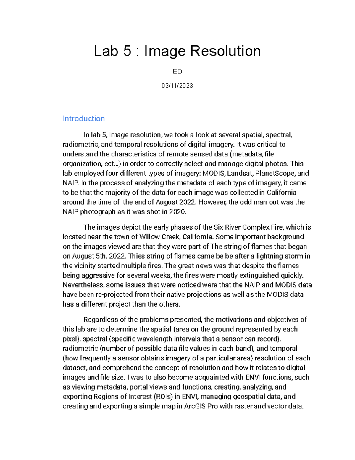 Lab 5 - Comprehensive Guide to Image Resolution Analysis and Findings ...