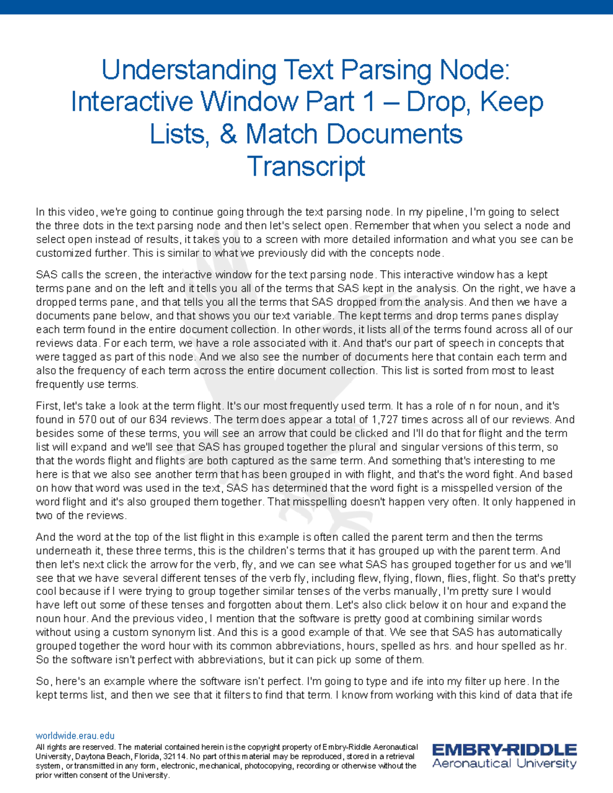 Understanding Text Parsing Node: Interactive Window Part 1 - Kept ...
