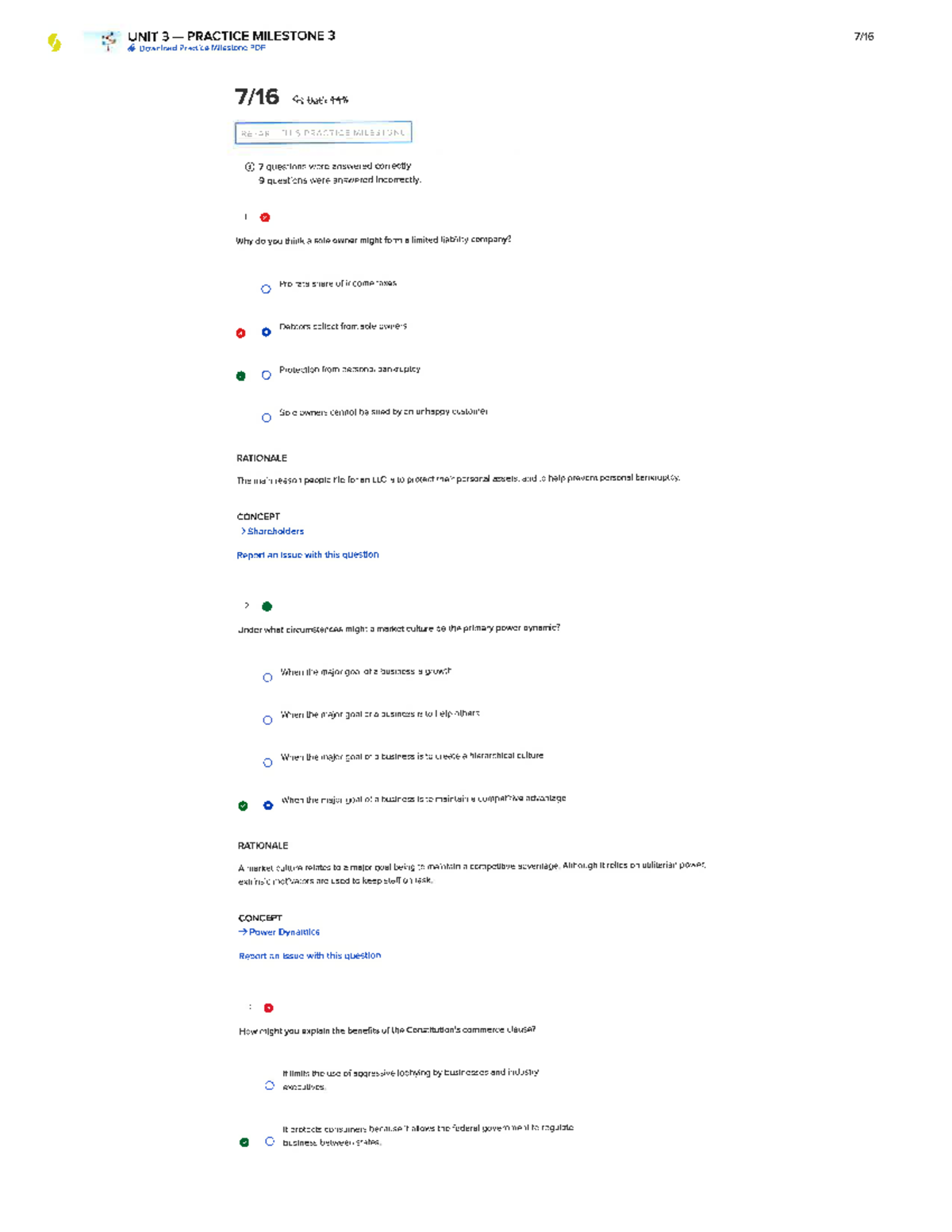 Business Ethics BUS-101 Unit 3 Practice Milestone Review - Studocu