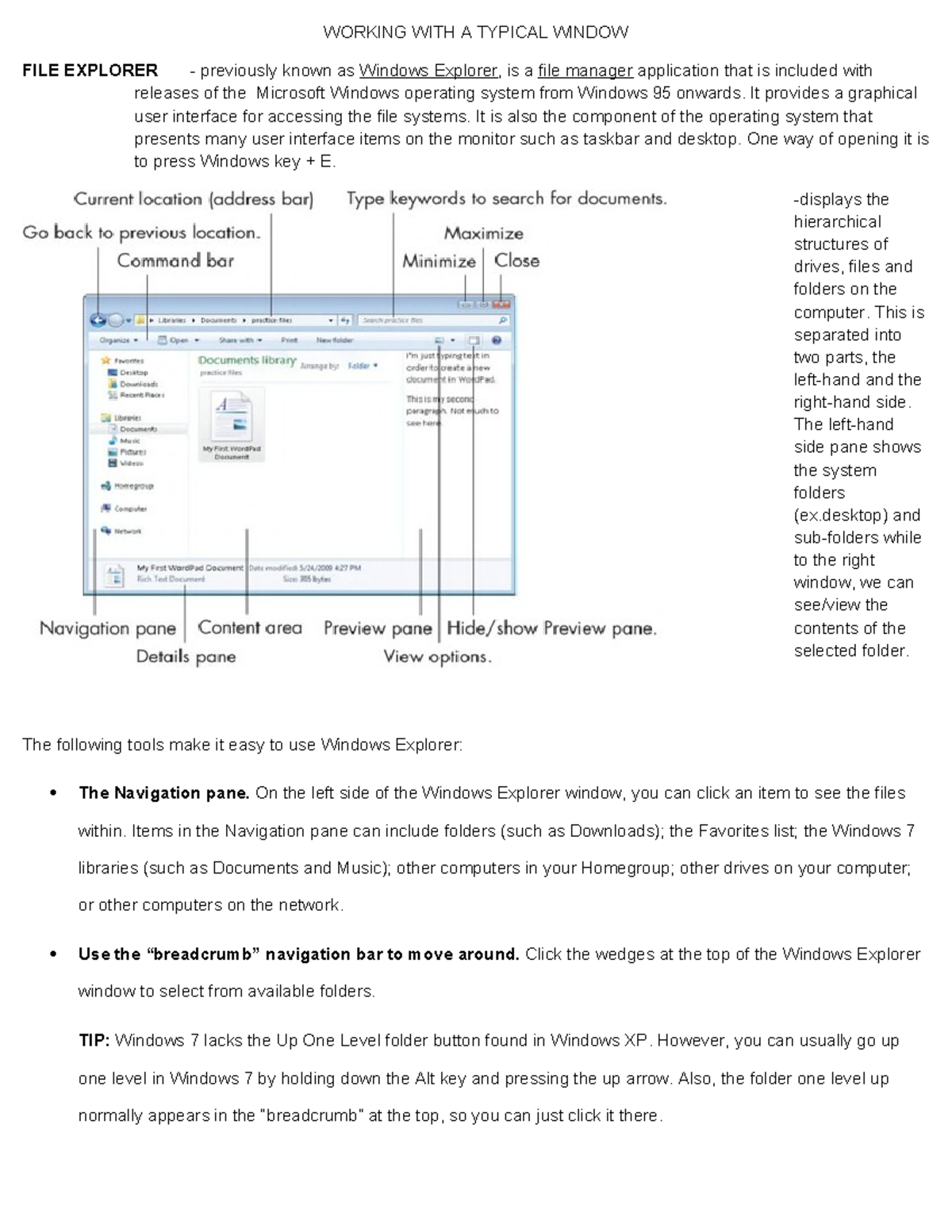 FILE Explorer: A Guide to Navigating Windows File Management - Studocu
