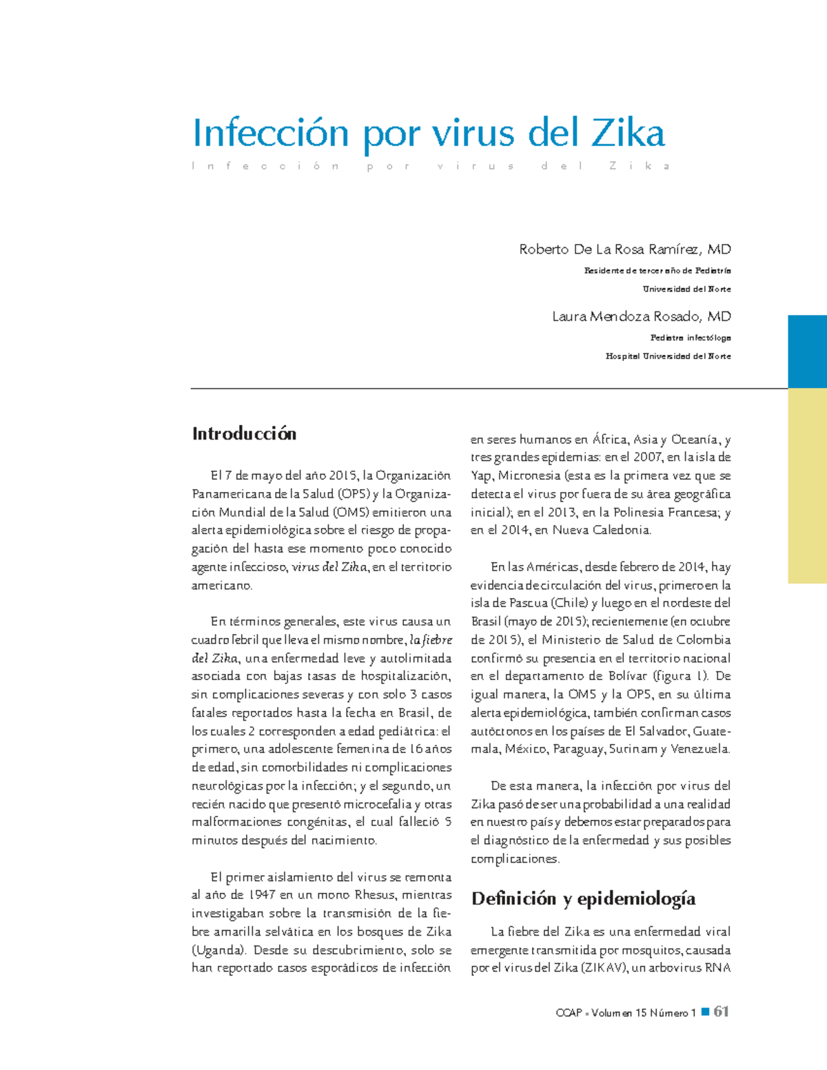 Infección por Virus del Zika: Epidemiología y Diagnóstico - SCP 3 - Studocu