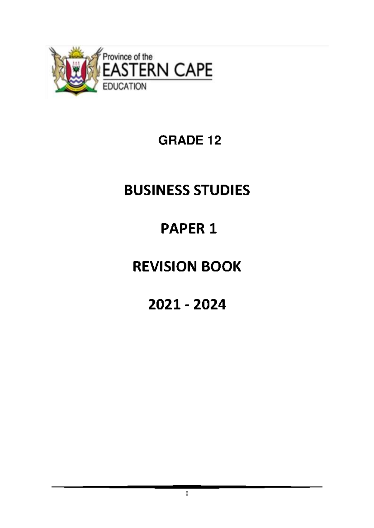 BSTD Gr 12 P1 Revision Book 2021-2024: Comprehensive Study Guide - Studocu