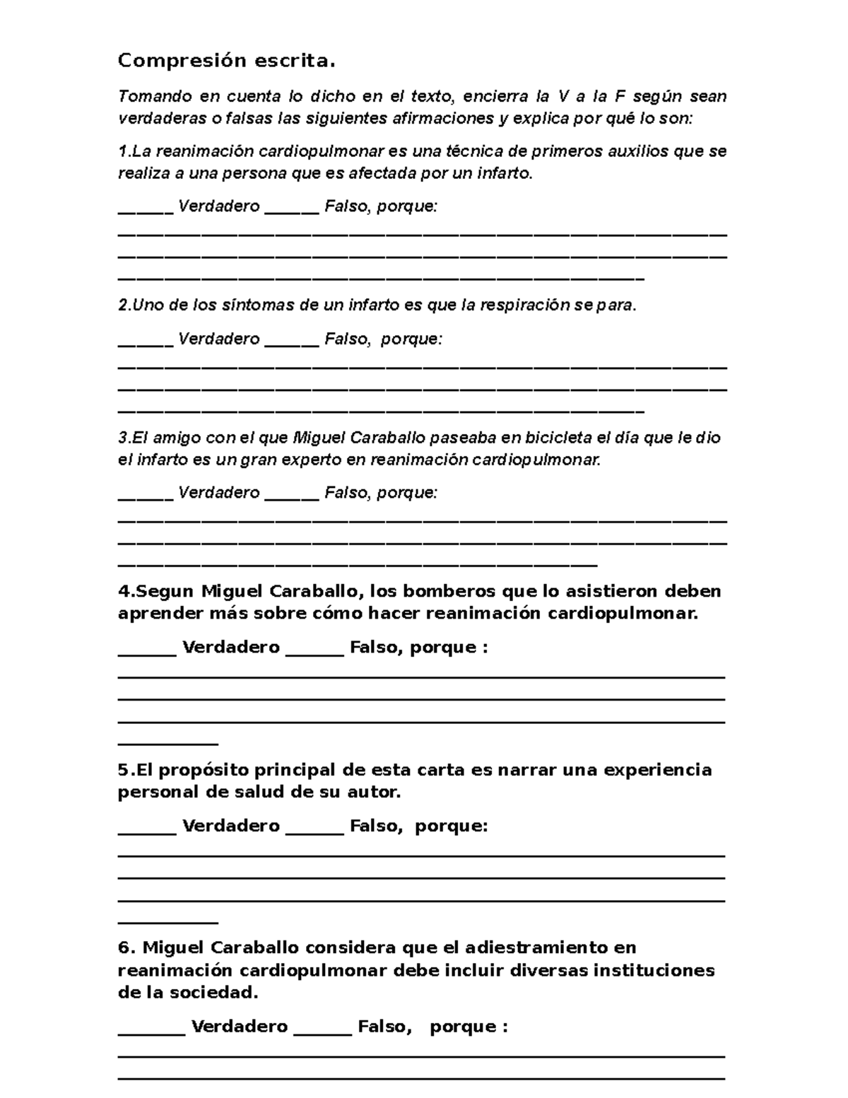 Compresión Escrita: Análisis de la Carta de Agradecimiento 6t0 A - Studocu