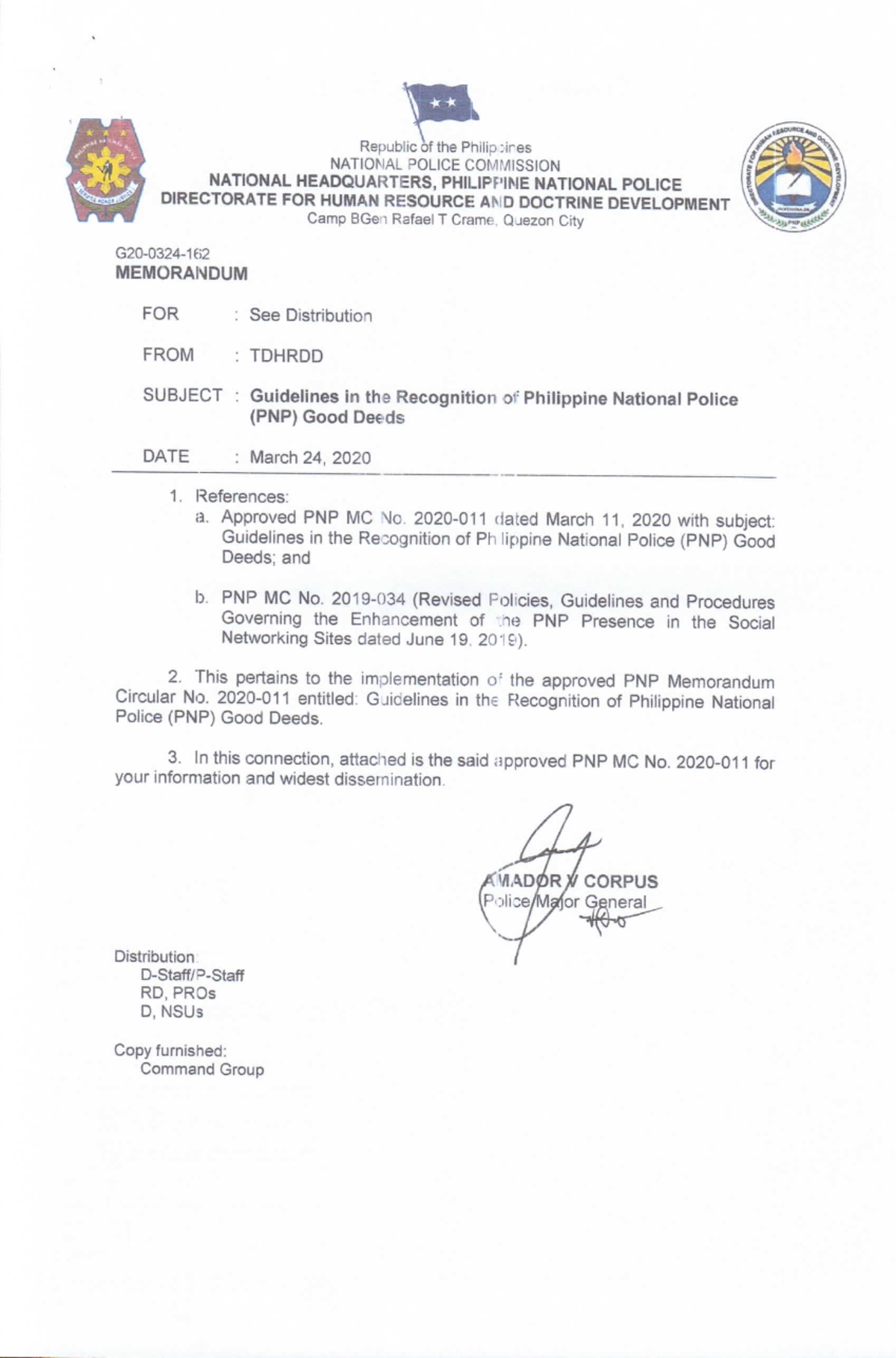 636441003 MC PNP GOOD Deeds - RESOURCE AND Republic of the Philipoines ...