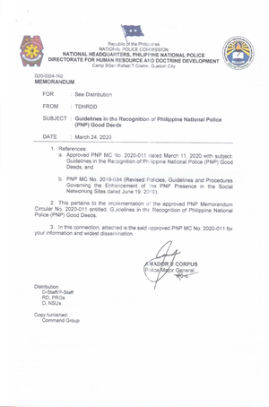 Implan re Enhanced Community Immersion Program - Republic of the ...