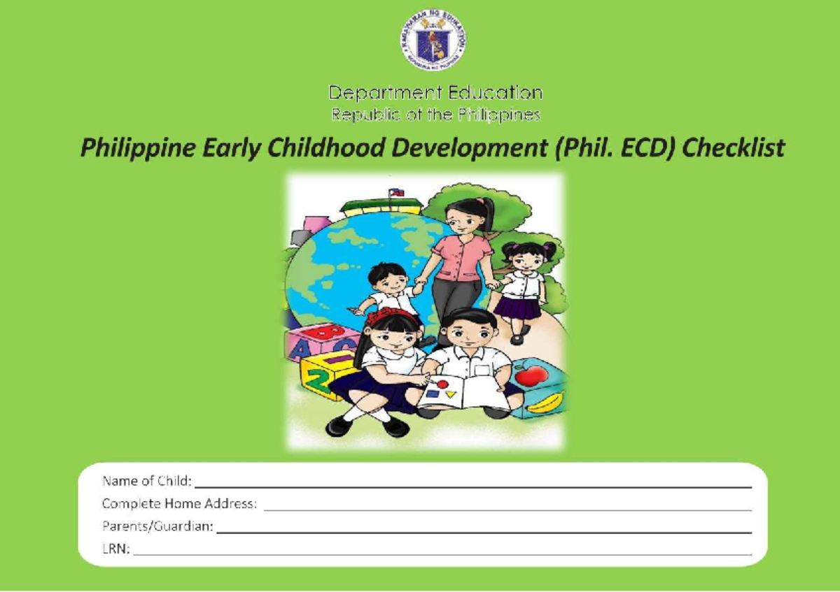 ECCD Checklist - 1: Child Sociodemographic Profile Assessment - Studocu