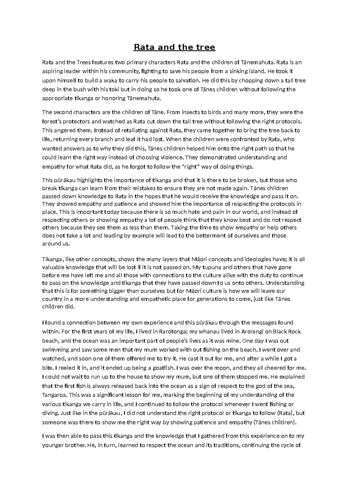 MAOR102 Te Wheke Health Model Essay: Insights and Applications - Studocu