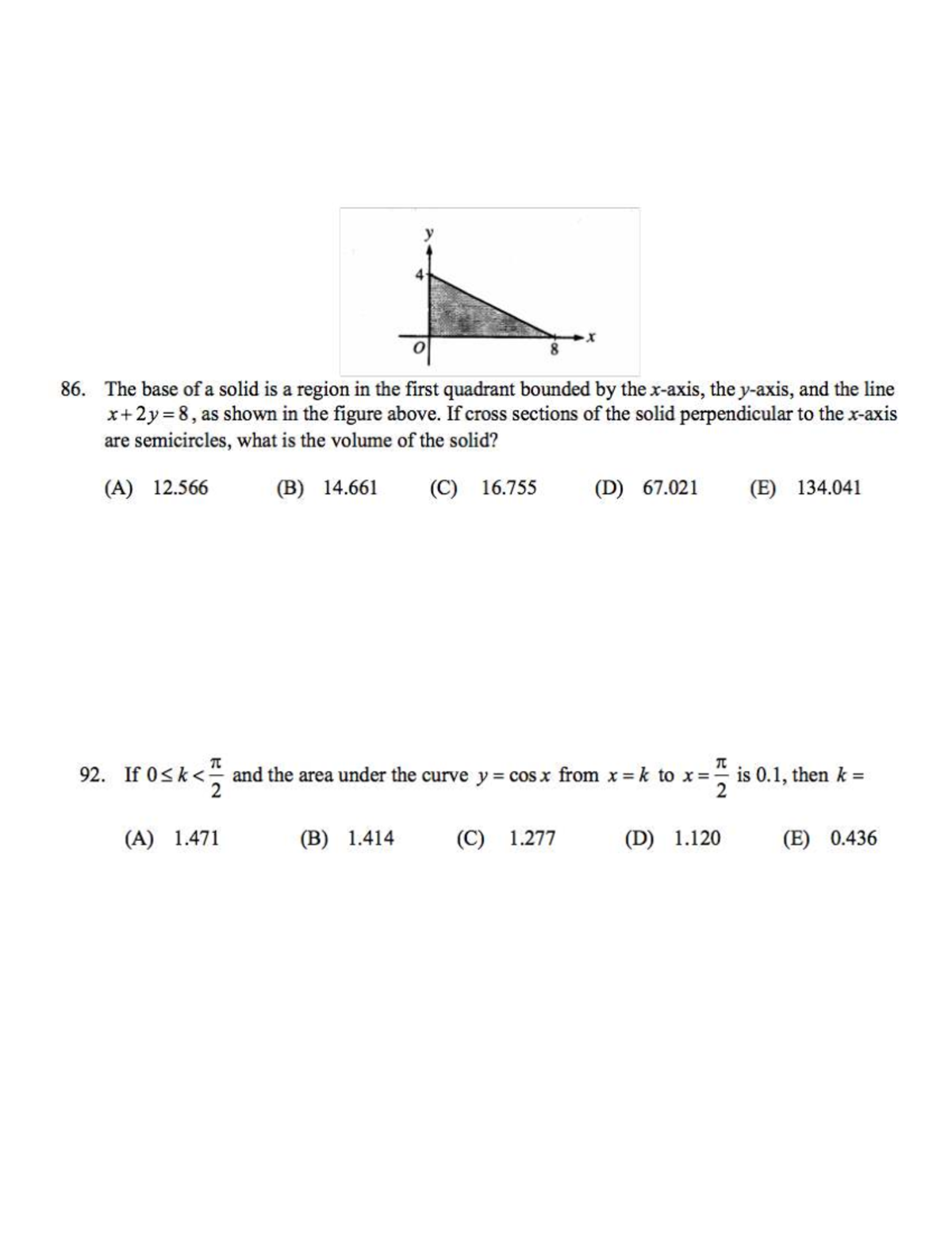Area and Volume Calculations for Solid Geometry (MATH 86) - Studocu