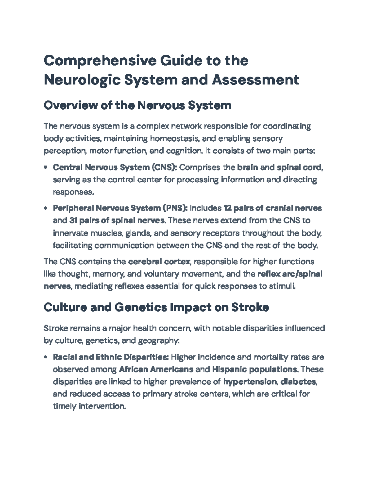 Comprehensive Neurologic System Assessment: Key Techniques & Insights ...