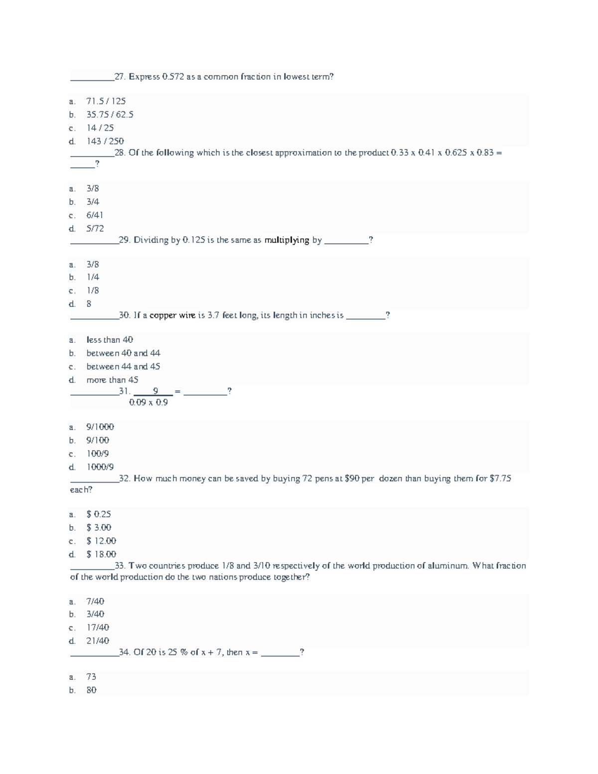 Numerical Reasoning Practice (255 Qs & Ans) for Exam Prep - Studocu
