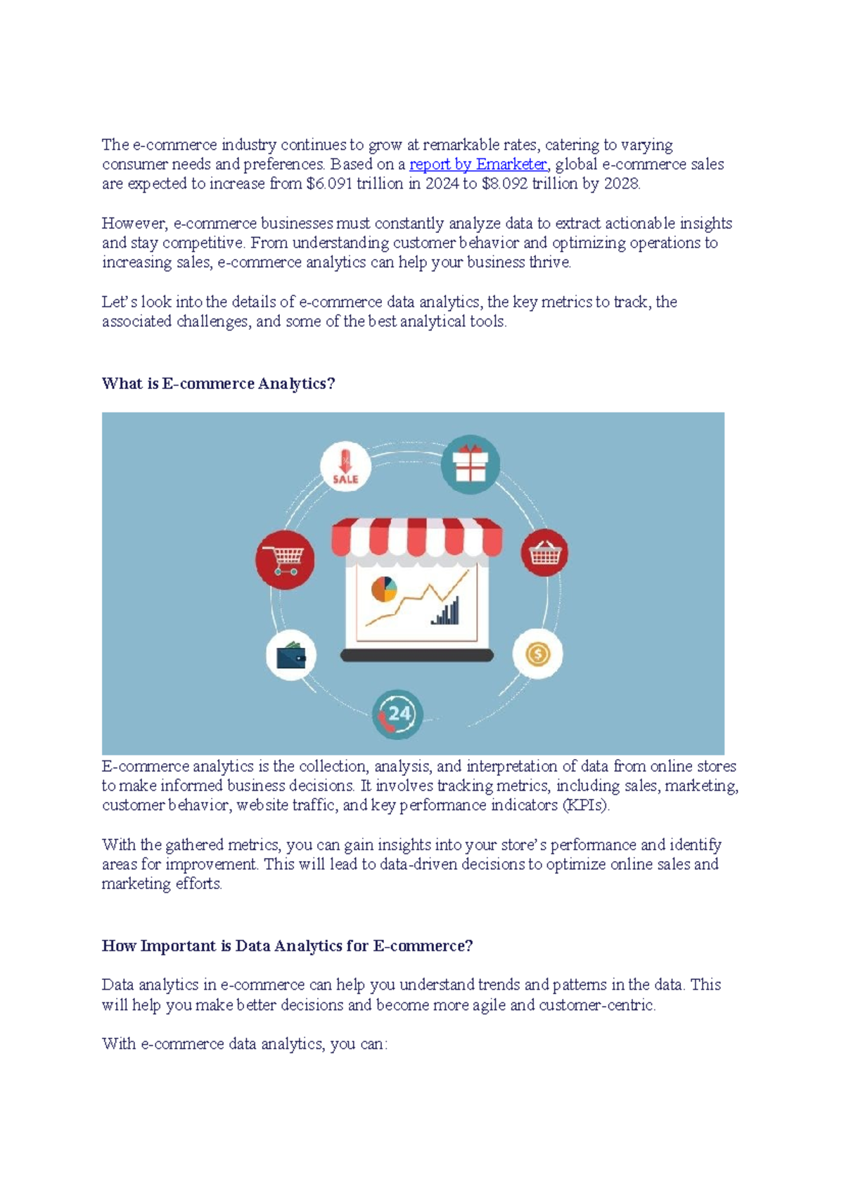 E-commerce Analytics: Key Insights and Metrics for Success in ECOM 101 ...