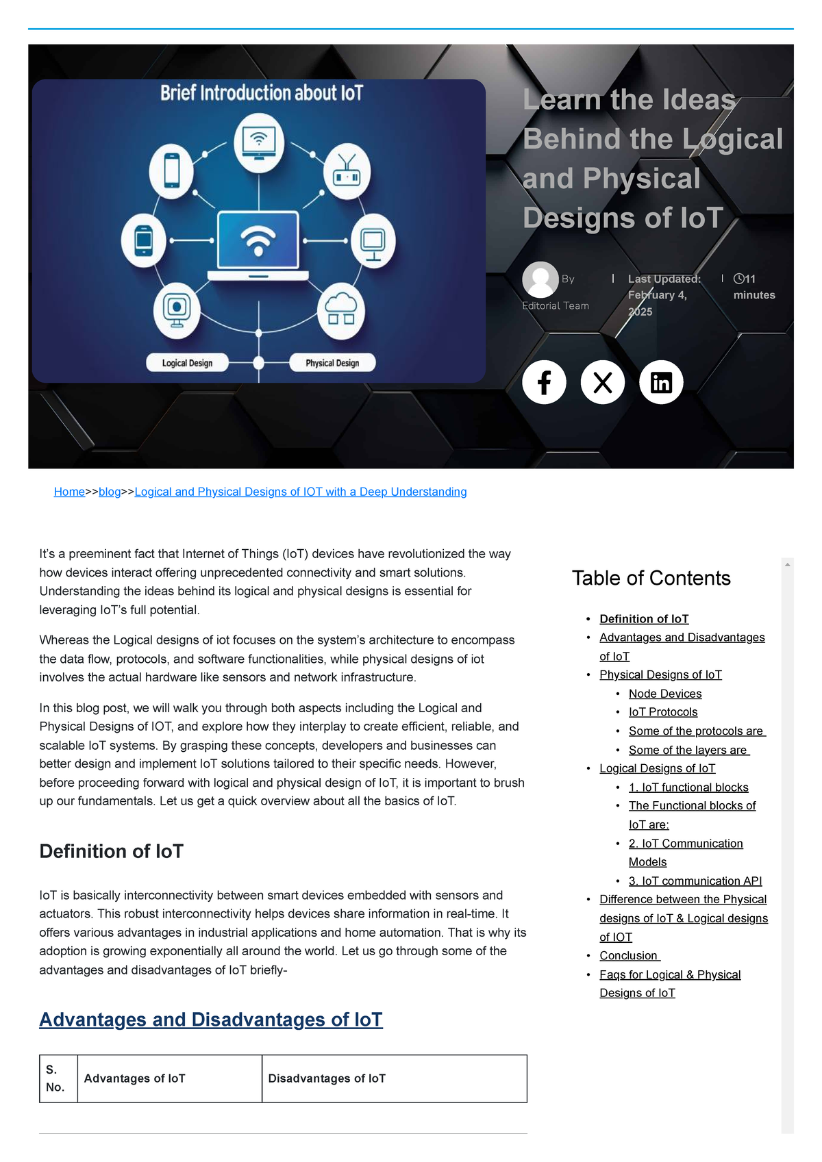 Logical and Physical Designs of IOT with a Deep Understanding - Home>>blog>>Logical and - Studocu