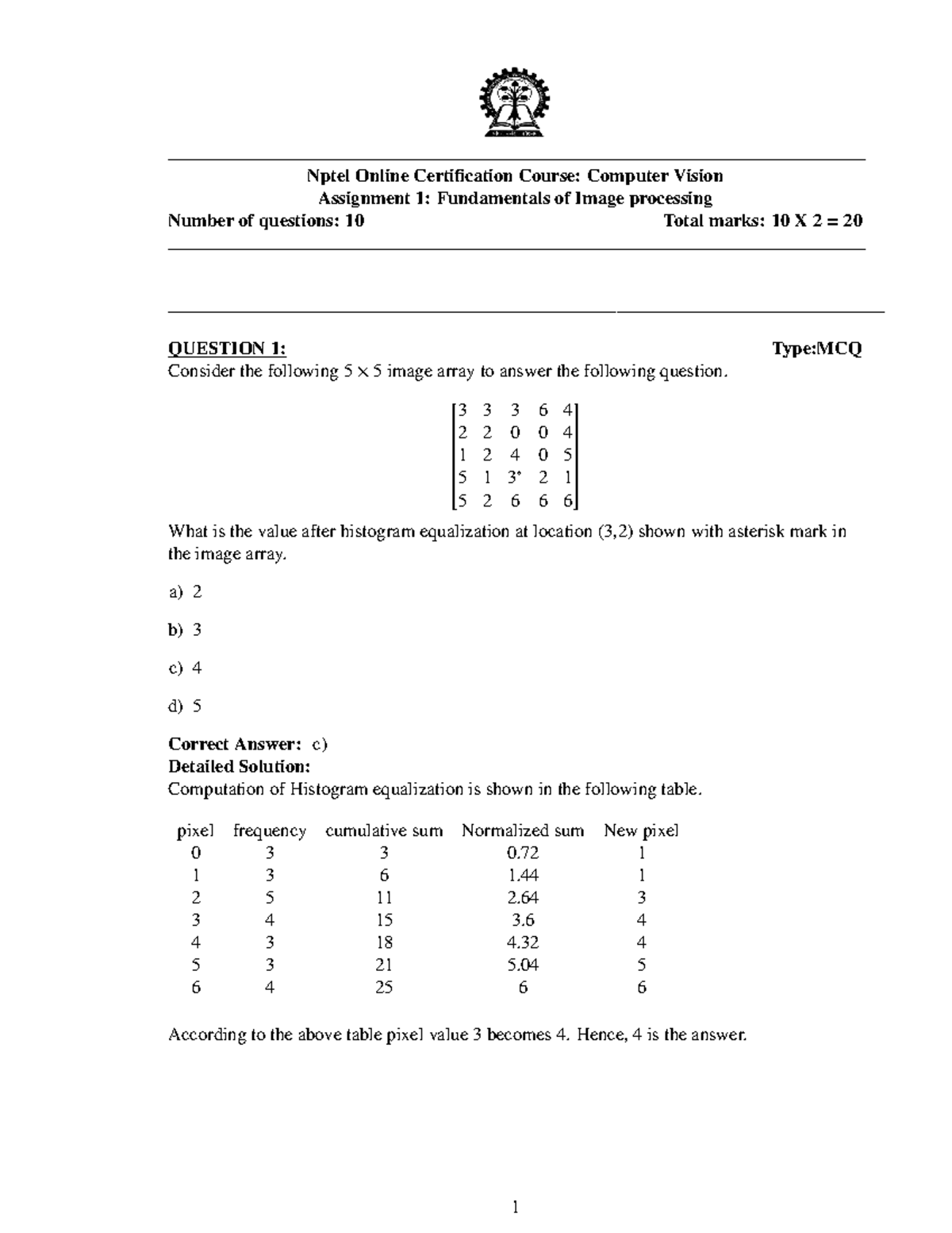 NPTEL Course: Computer Vision Assignment 1 - Image Processing ...