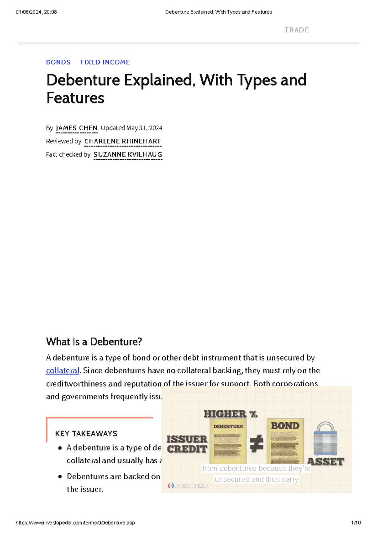 Understanding Debentures: Types, Features & Risks Explained - Studocu
