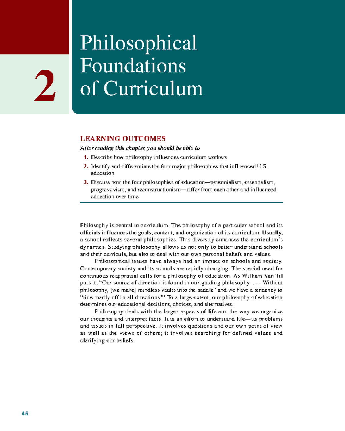Philosophical Foundations of Curriculum: Key Theories in Education ...