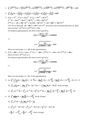 Calculus II - MATH 1014 - Studocu