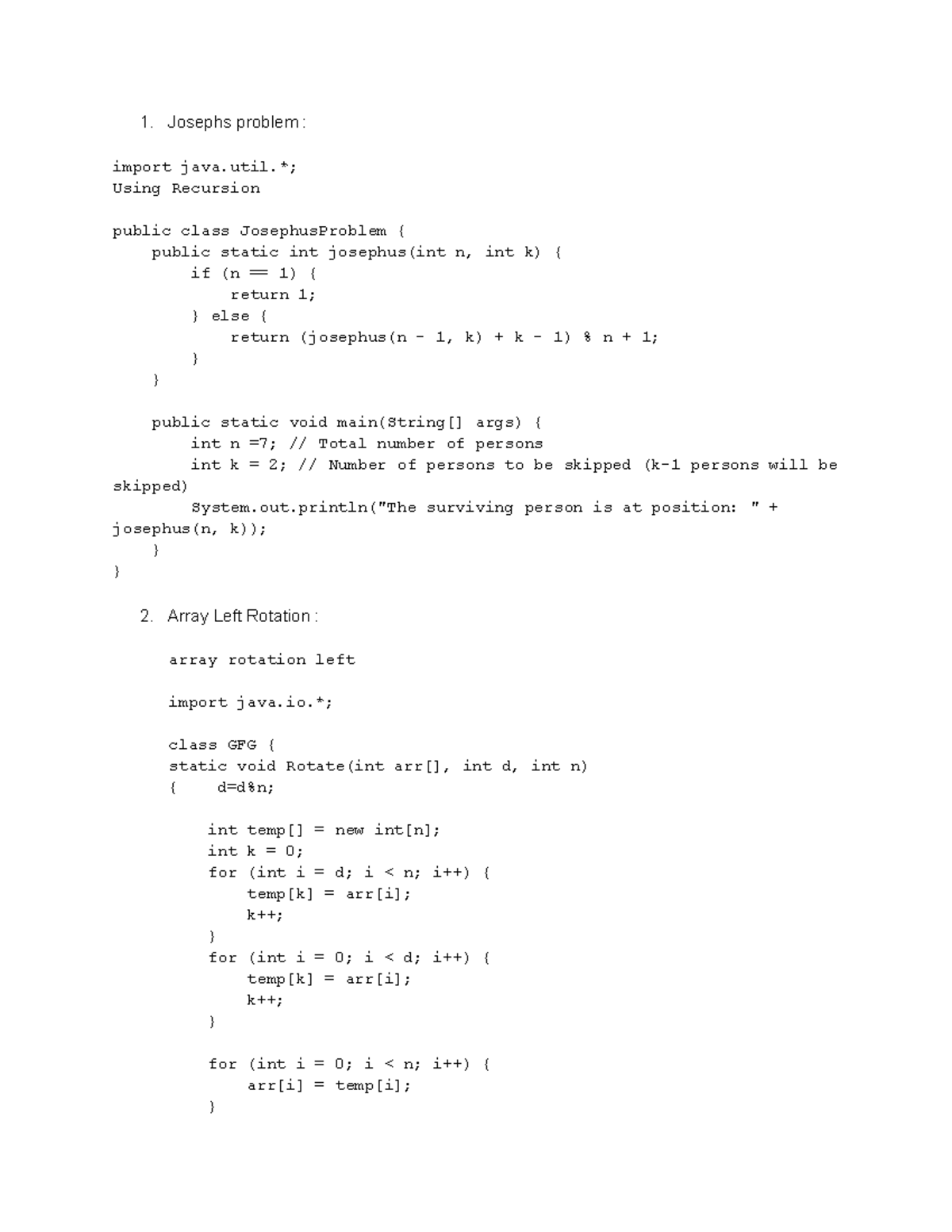 Josephus Problem & Kruskal's Algorithm Overview - Studocu