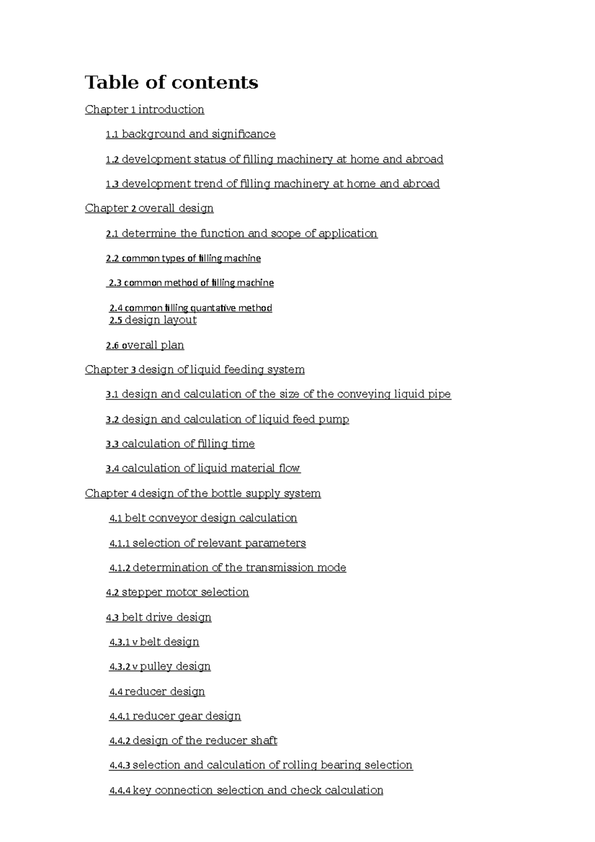 Working on final project - Table of contents Chapter 1 introduction 1 ...