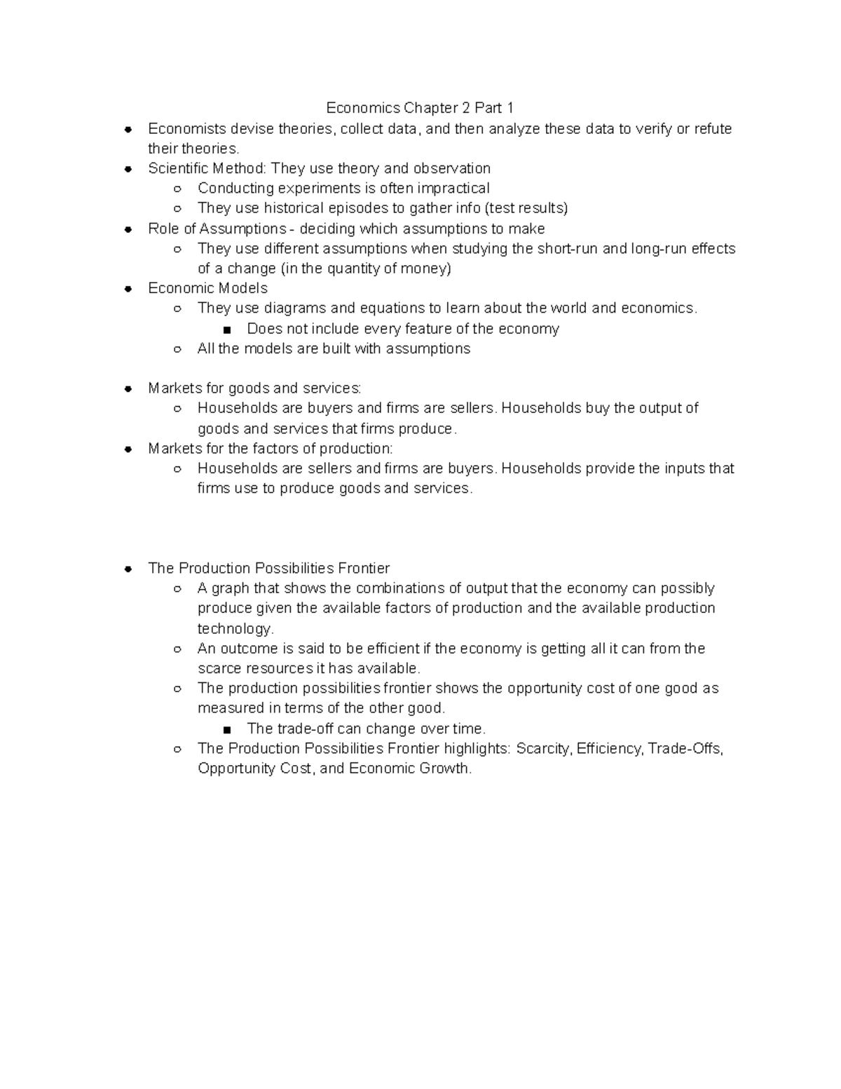 Economics Chapter 2 Part 1 - Economics Chapter 2 Part 1 Economists ...