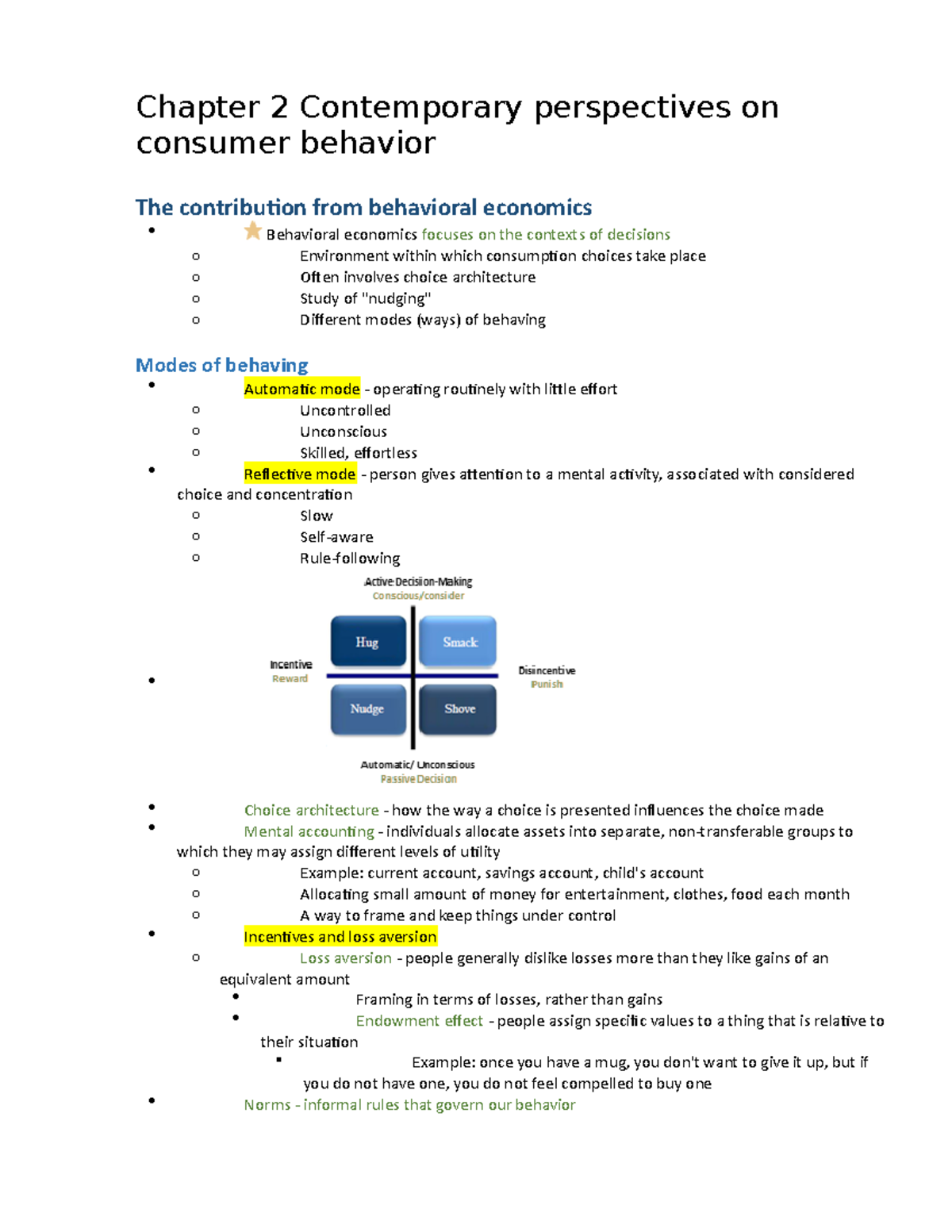 Chapter 2 Contemporary perspectives on consumer behavior - - Studocu