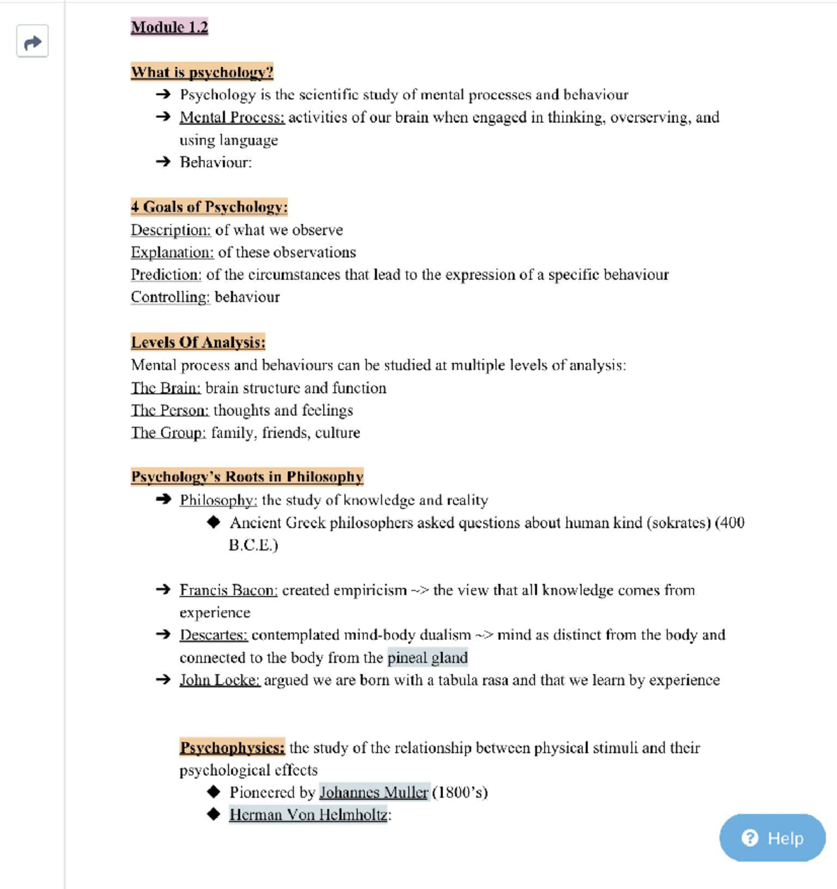 Notes 2 - Psyc1000 - Studocu