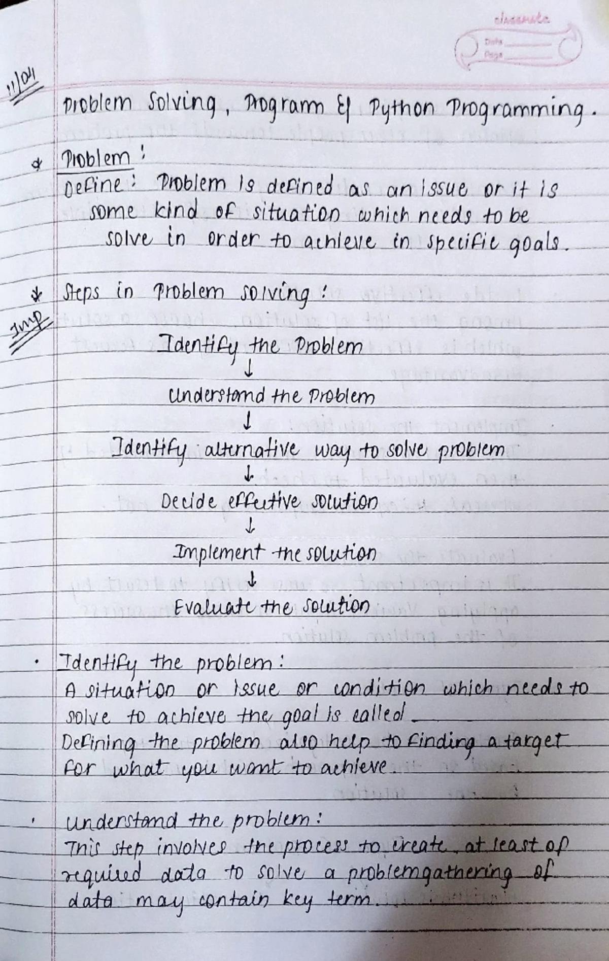 PPS notes - DIoolem Solvçng , oqram E ####### Python Drogramming neine ...