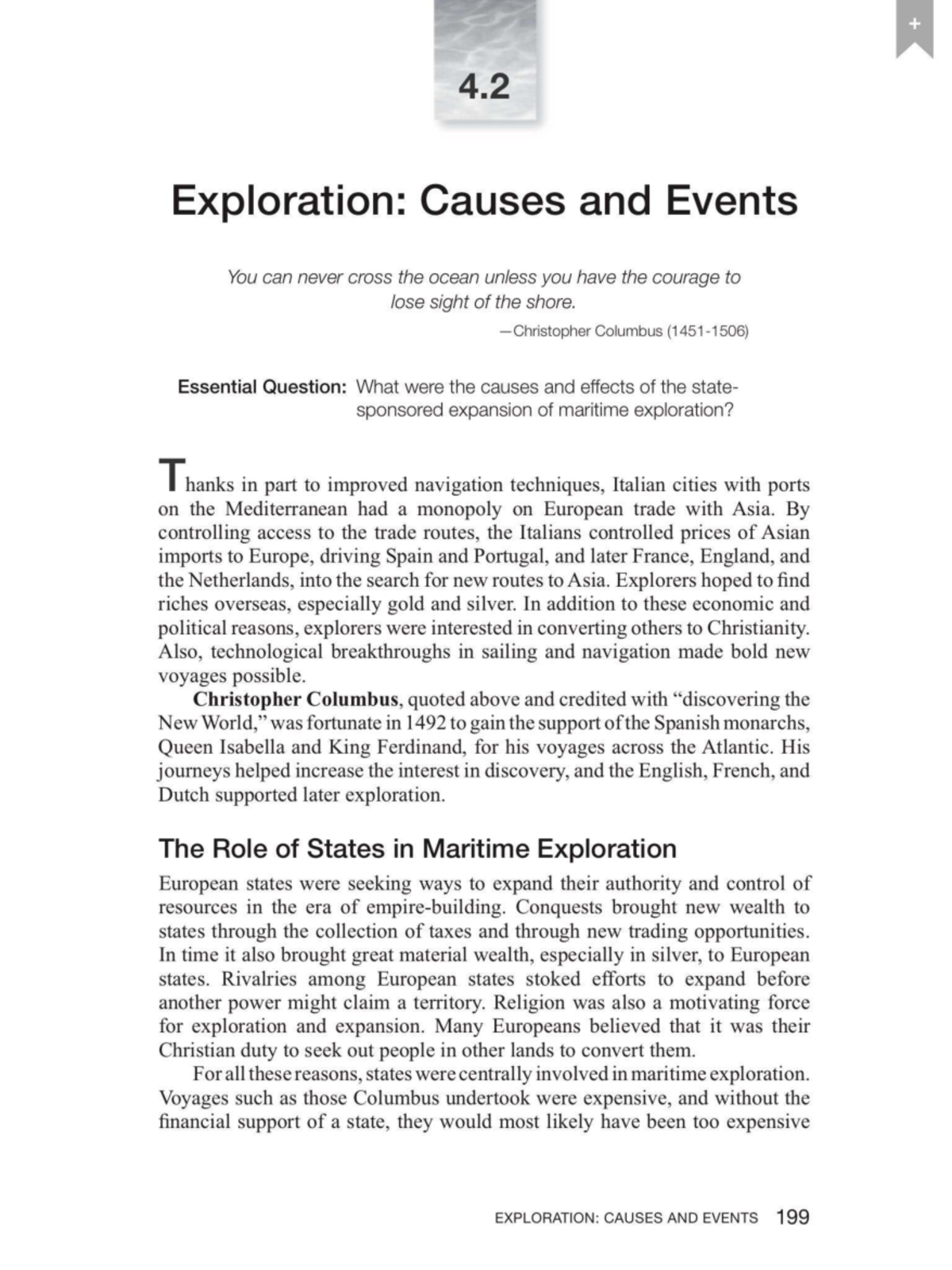 4.2 Exploration: Causes and Events of Maritime Expansion - Studocu