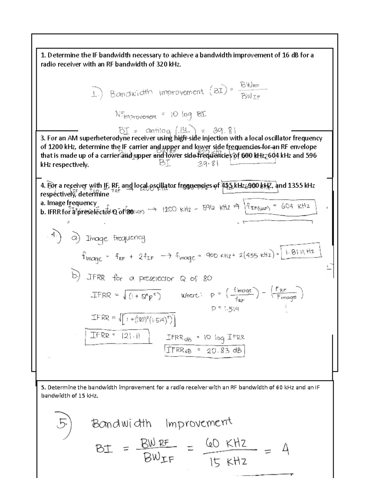IF Bandwidth Analysis for Radio Receivers: Key Calculations & Concepts ...