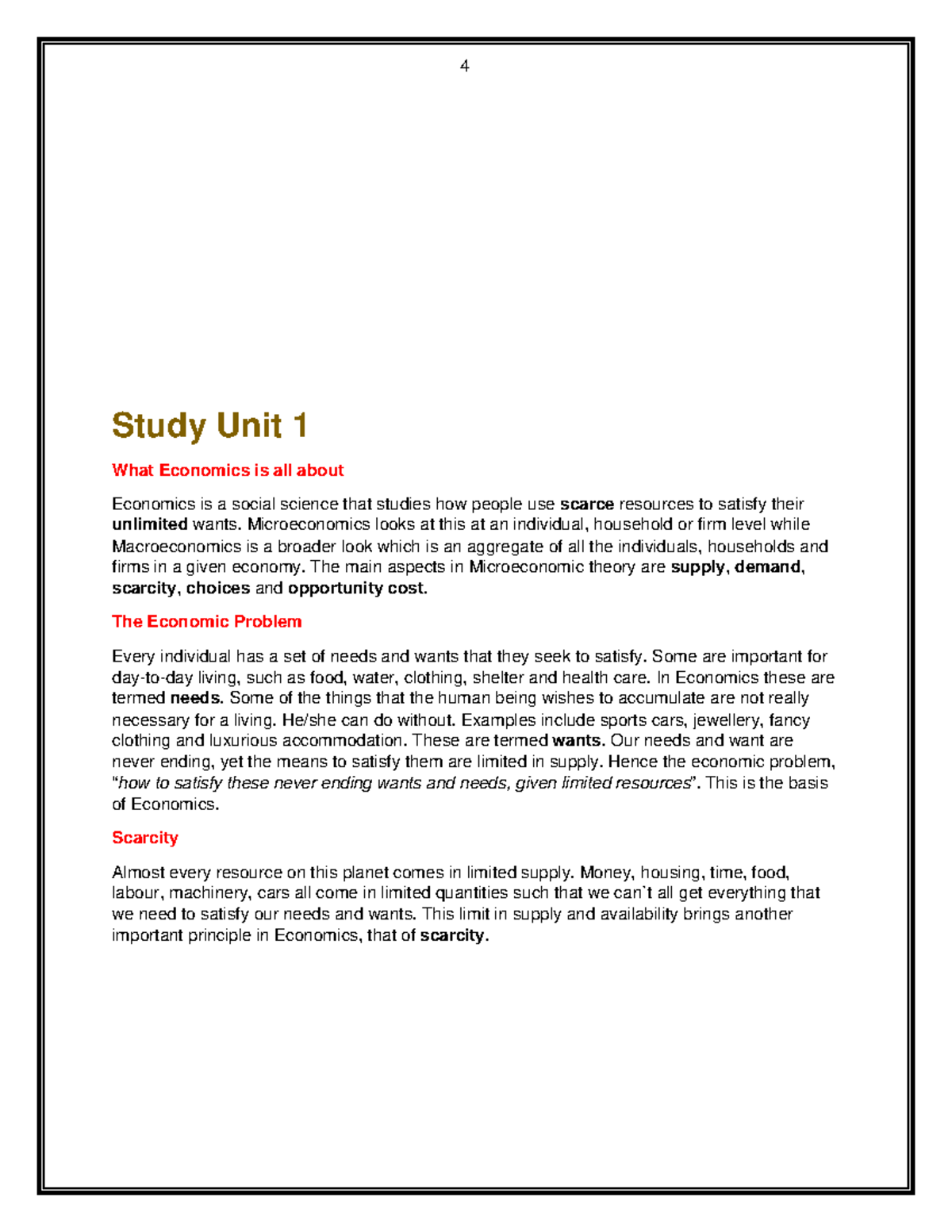 ECS 101 Final Exam Study Guide: Understanding Economics Concepts - Studocu
