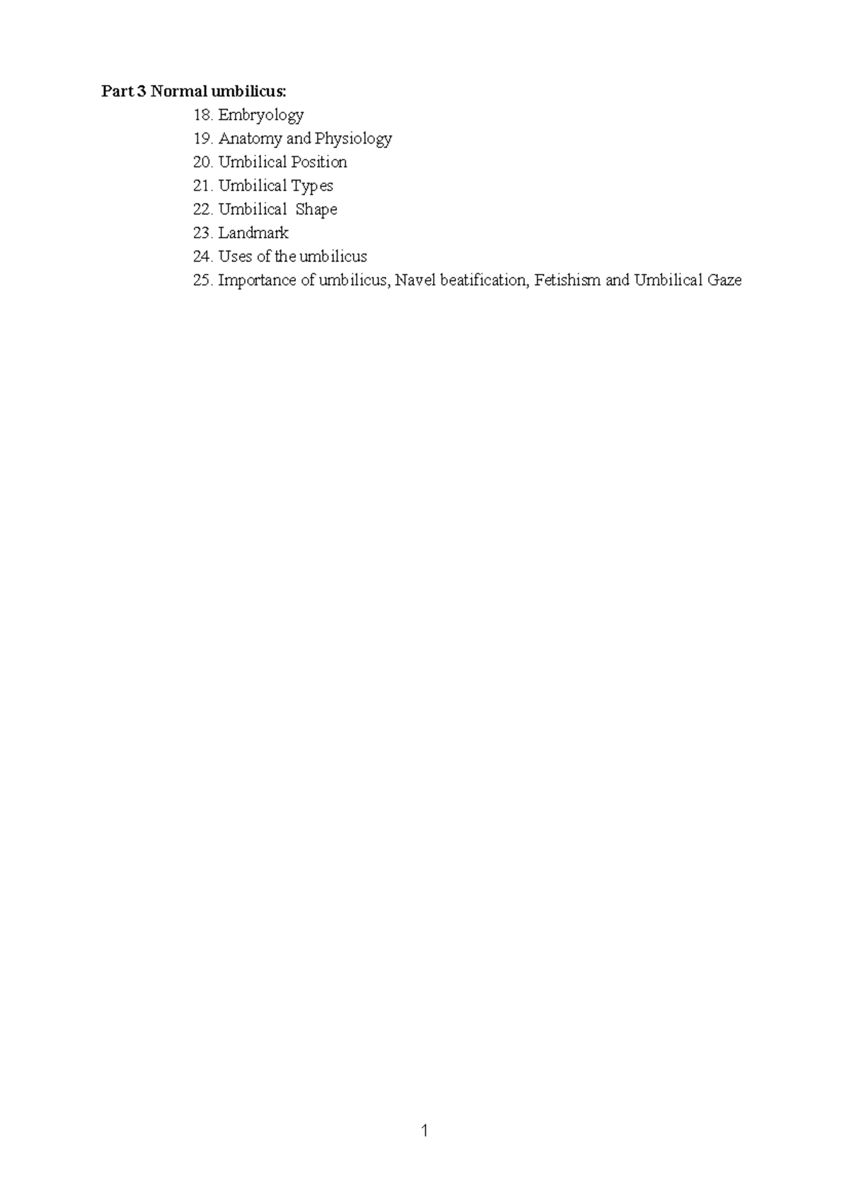 Normalumbilicus - ljho'h - Part 3 Normal umbilicus: 18. Embryology 19 ...