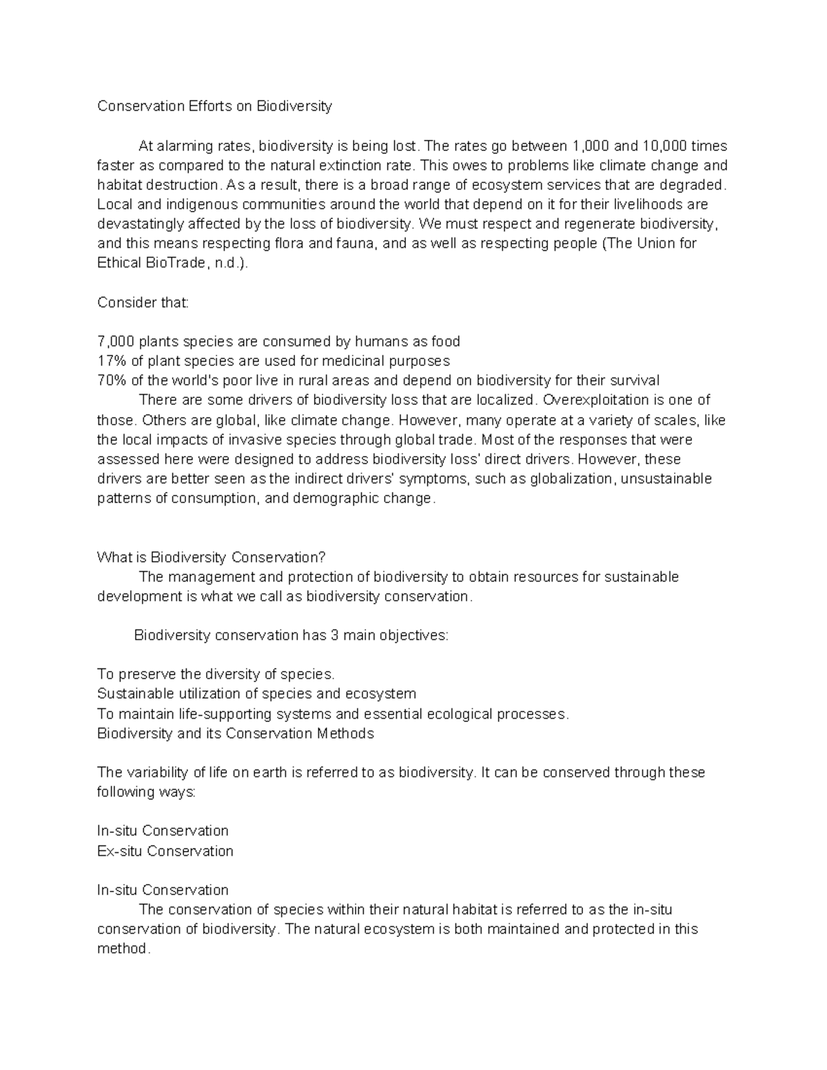 Biodiversity Conservation Strategies: Addressing Global Challenges ...