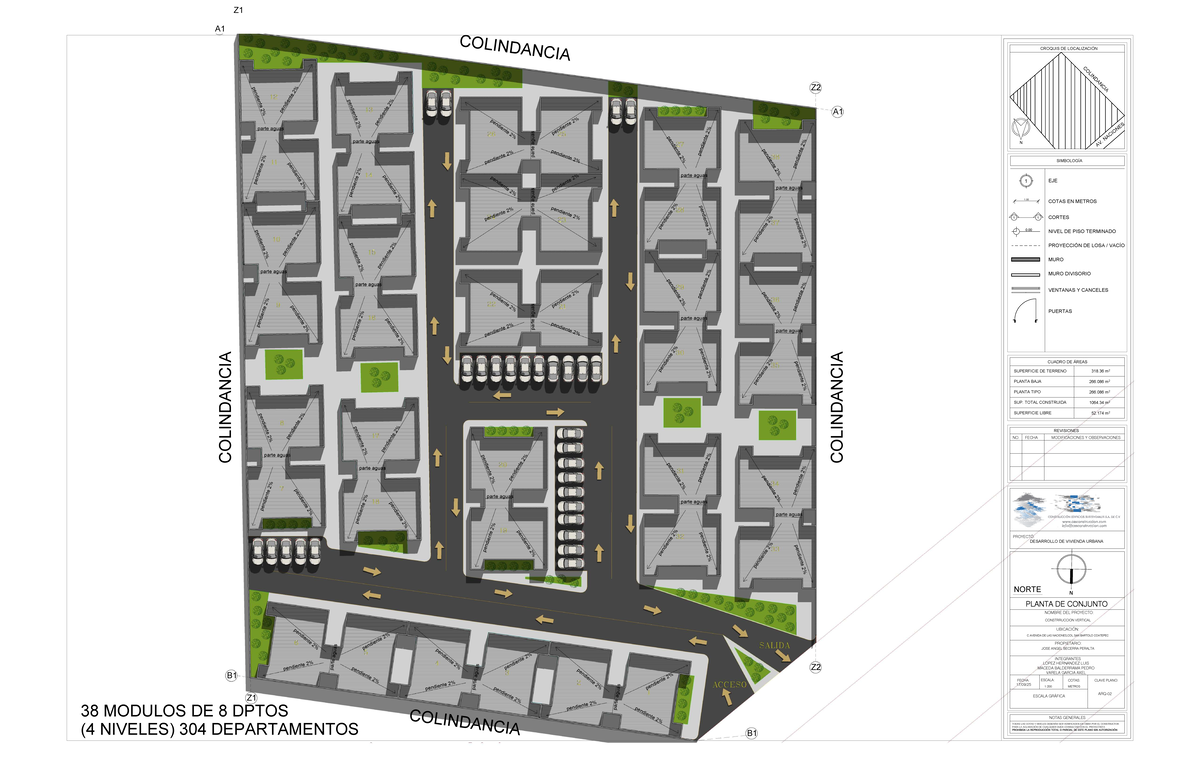 Z1 A1 Planta de Conjunto para Desarrollo de Viviendas - Studocu