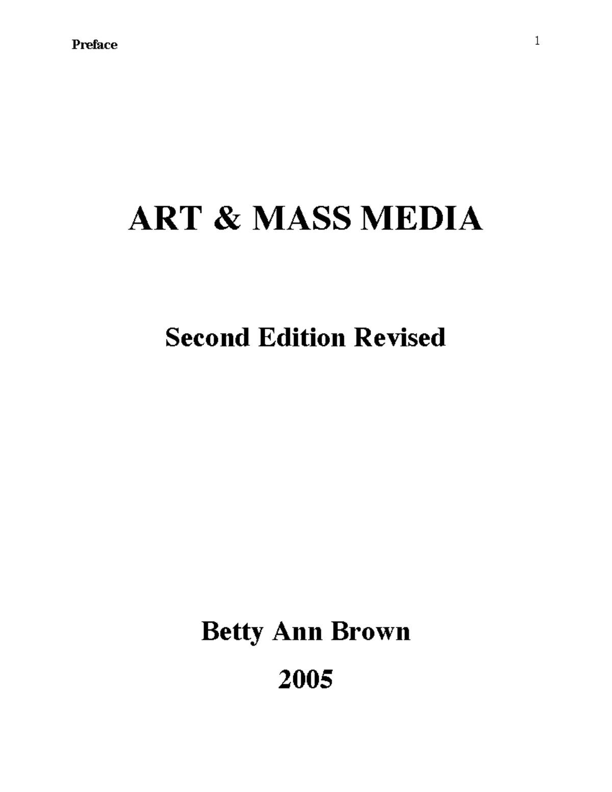 ART 101: Art & Mass Media - Understanding Visual Literacy in ...