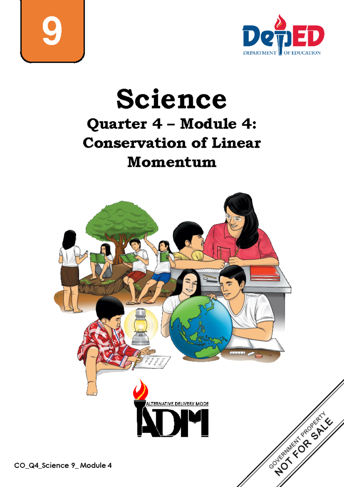 SCI9-Q4-MOD4 - Conservation of Linear Momentum Self-Learning Module ...