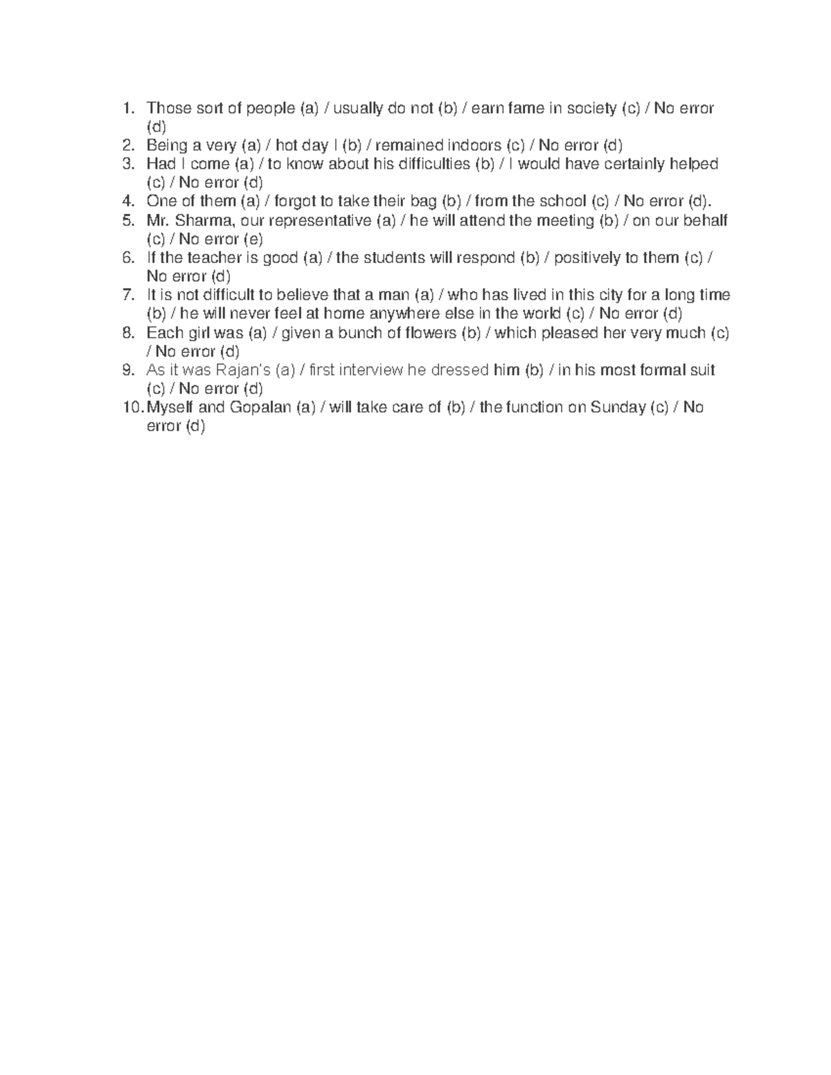 Pronoun Errors - Level 1 - fbf - Studocu