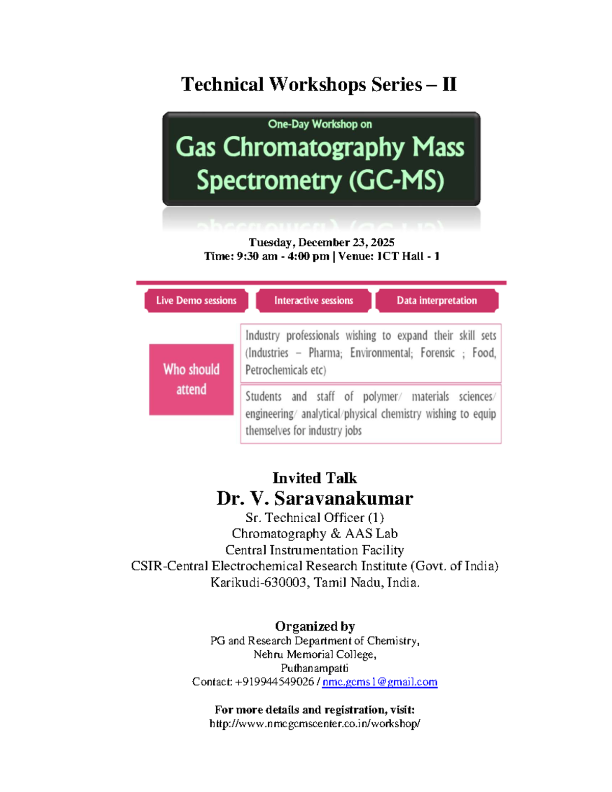 Technical Workshop II: Fundamentals of Gas Chromatography - Studocu