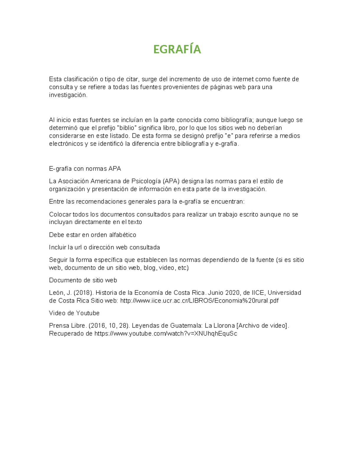 EGRAFÍA: Normas APA para Citas y Bibliografía en Investigación - Studocu