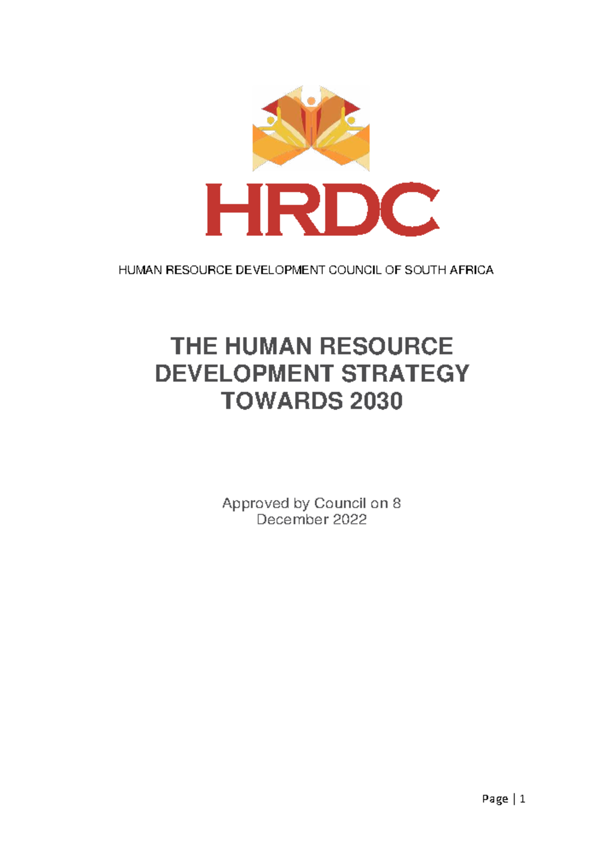 HRDC Strategy for Human Resource Development Towards 2030 - Studocu