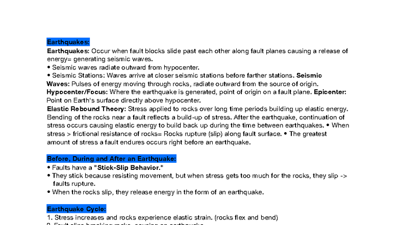 Mineral Formation and Properties Notes (Geology 101) - Studocu