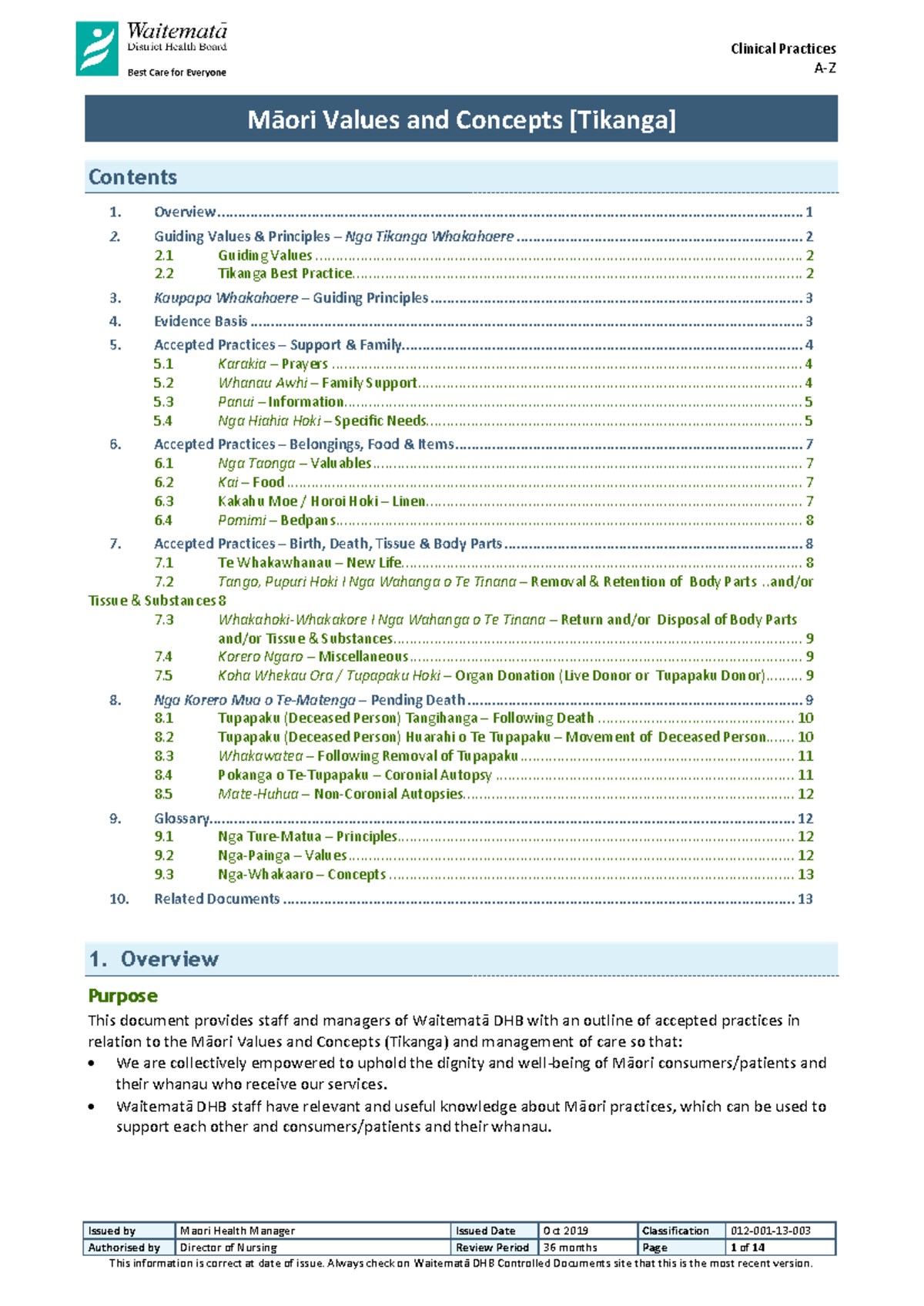 [P] Māori Values and Concepts (Tikanga) Guidelines - Oct 2019 - Studocu