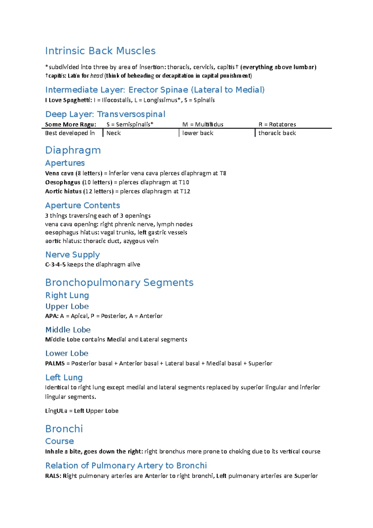 Mnemonics - Lower Limb - Mnemonics – Lower Limb Femoral triangle ...