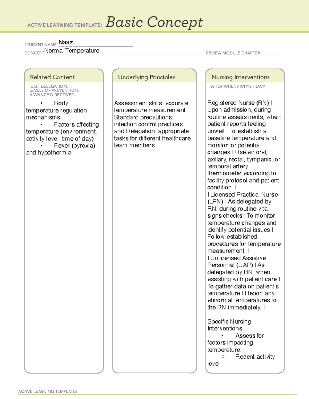 Basic Concept blank - learning - ACTIVE LEARNING TEMPLATES Basic ...