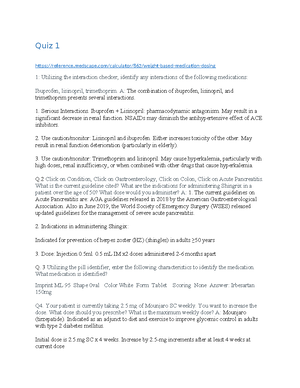 Quiz 3 - Quiz with answers - Quiz 3 (Week 5) Which anti-hepatitis drug ...