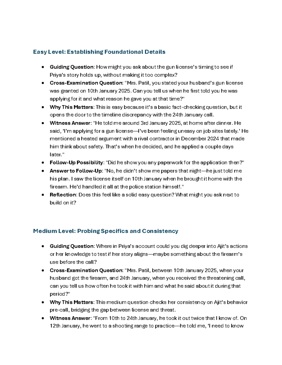 Easy, Medium, and Hard Level Gruk Questions for Case Study Analysis ...