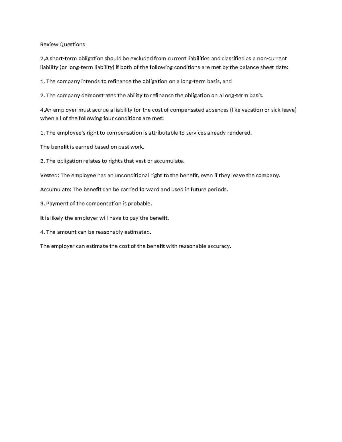 Review Questions - WPS Office on Liabilities and Accruals - Studocu